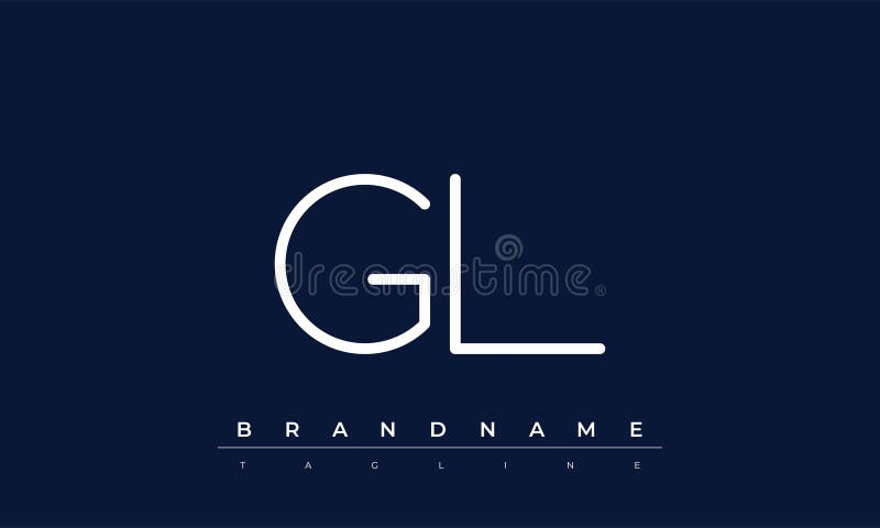 Creative GL Letter Initial Logo Vector Image Stock Vector ...