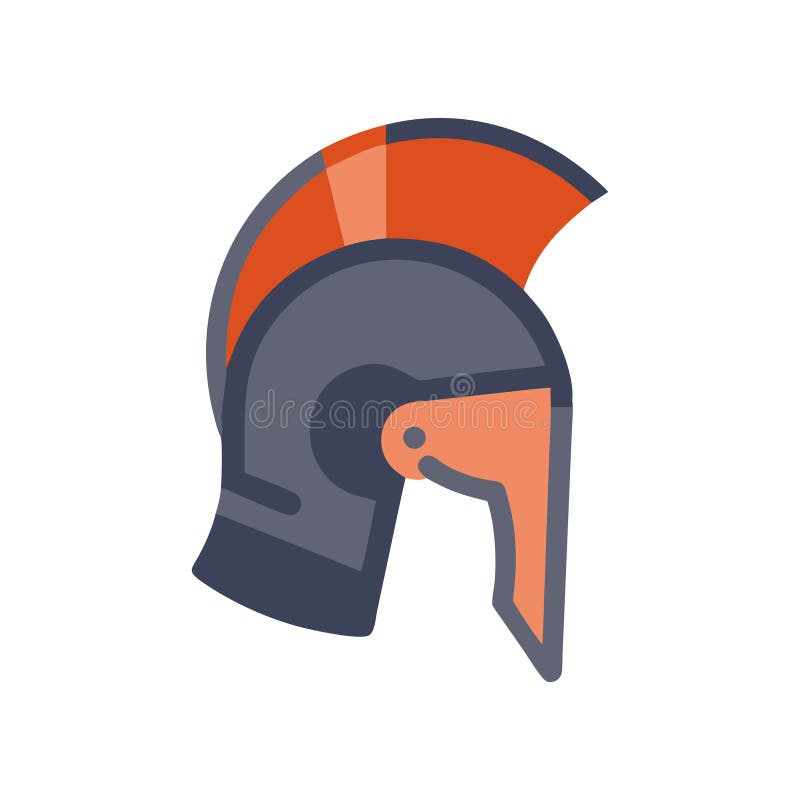 Creative Gladiator Helmet Icon for Fantasy Stock Illustration ...