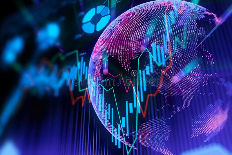 Global Business and Trade Texture Stock Illustration - Illustration of ...