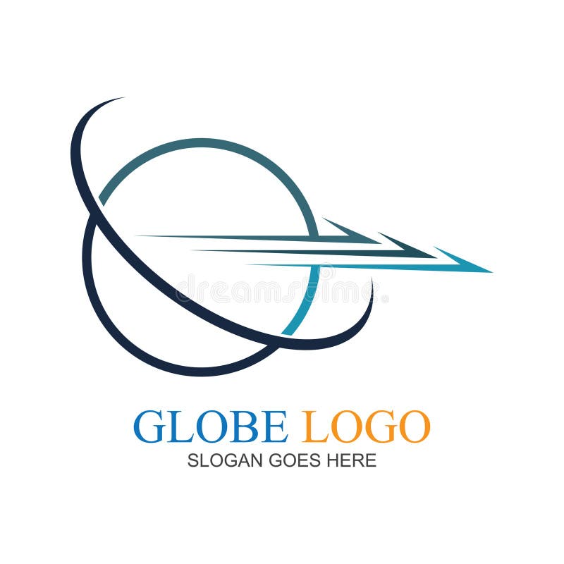 Creative Globe Logo and Icon Illustration Design Template Stock Vector ...