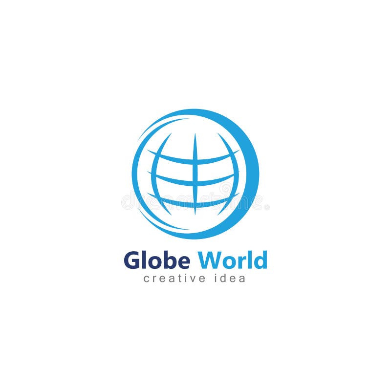 Creative Globe Logo Icon Template. Stock Illustration - Illustration of ...
