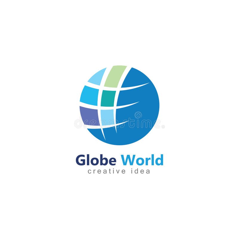 Creative Globe Logo Icon Template. Stock Illustration - Illustration of ...
