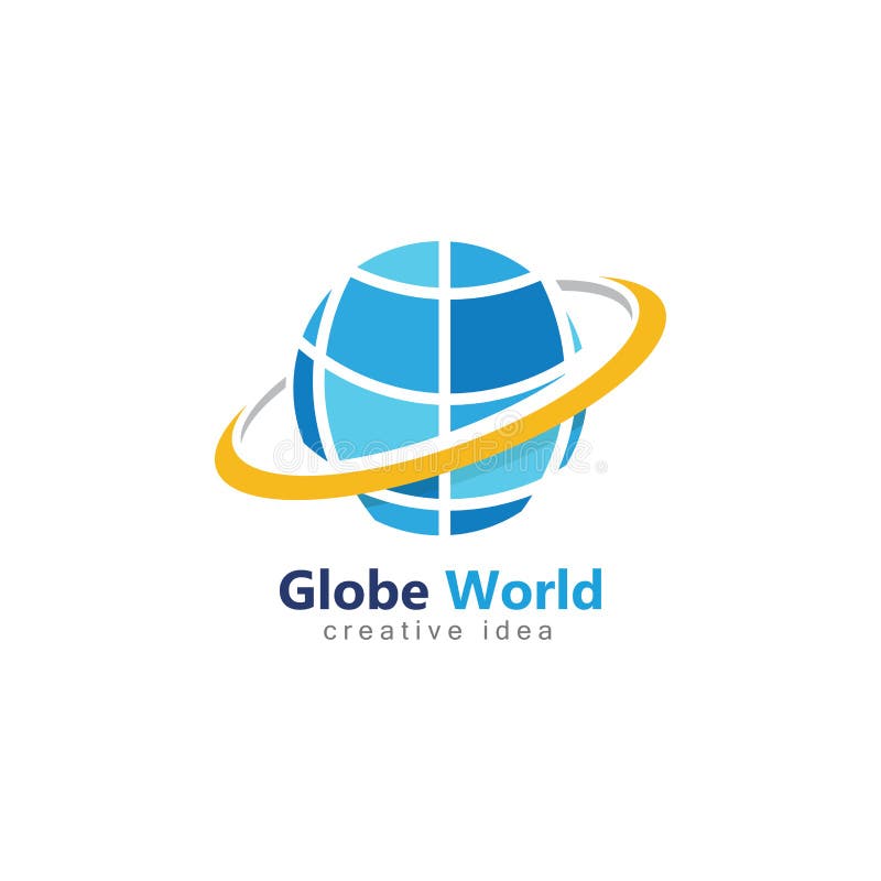 Creative Globe Logo Icon Template. Stock Vector - Illustration of ...