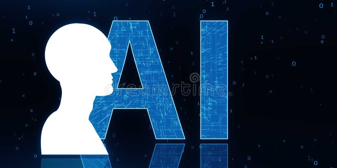 Creative Ai Head Outline Hologram Stock Illustrations – 74 Creative Ai ...