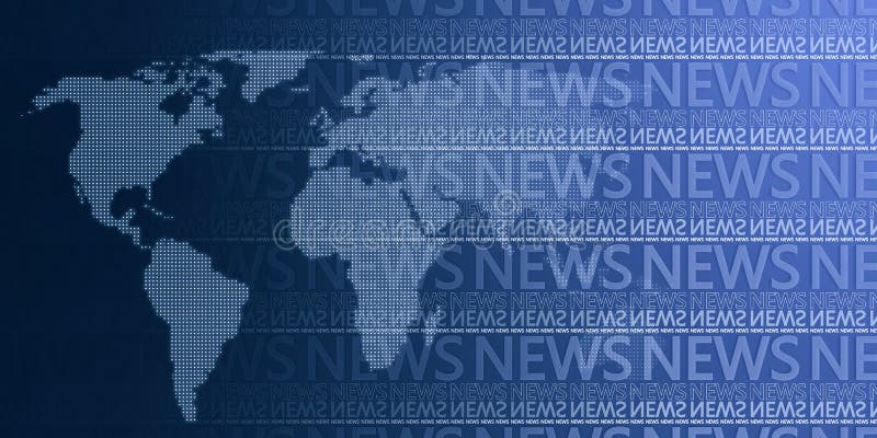 Creative Glowing Breaking News Pattern Backdrop with Map. Headline ...