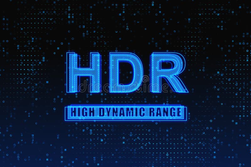 Creative Glowing Blue HDR Background. Design and Infomation Concept ...