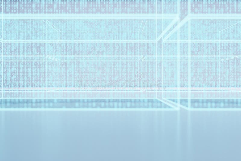 Creative Glowing Cyber Binary Code Room. Technology and Matrix Concept ... Creative Glowing Cyber Binary Code Room. Technology and Matrix Concept ...
