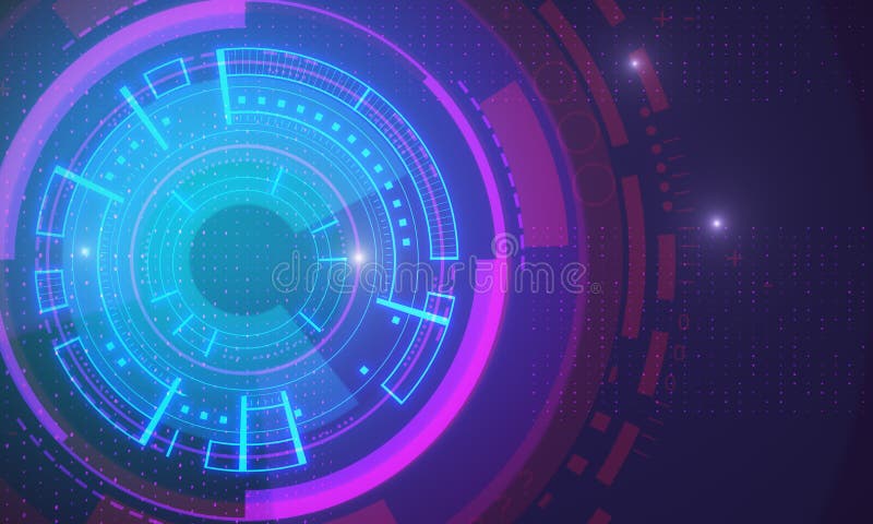 Glowing interface backdrop stock illustration. Illustration of ...