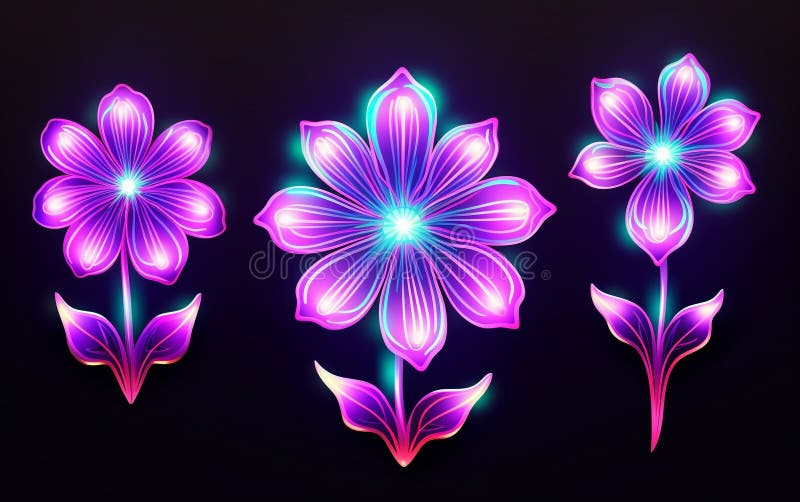 Creative Glowing Neon Holographic 3d Glow: Vibrant and Innovative ...