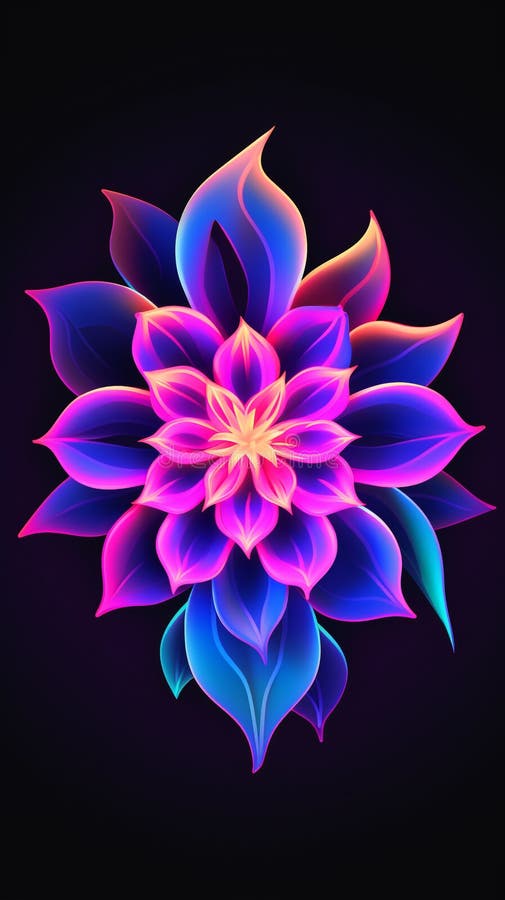 Creative Glowing Neon Holographic 3d Glow: Vibrant and Innovative ...