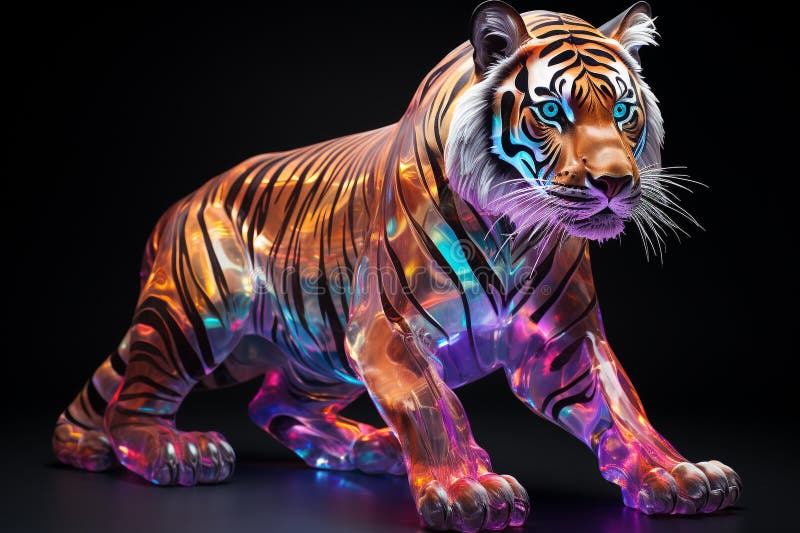 Creative Glowing Neon Holographic 3d Glow: Vibrant and Innovative ...