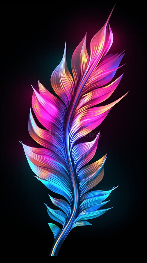 Creative Glowing Neon Holographic 3d Glow: Vibrant and Innovative ...