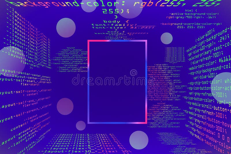 Creative coding wallpaper stock illustration. Illustration of cyberspace - 147291423