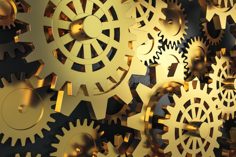Creative Golden Cogwheels Background Stock Illustration - Illustration ... Creative Golden Cogwheels Background Stock Illustration - Illustration ...
