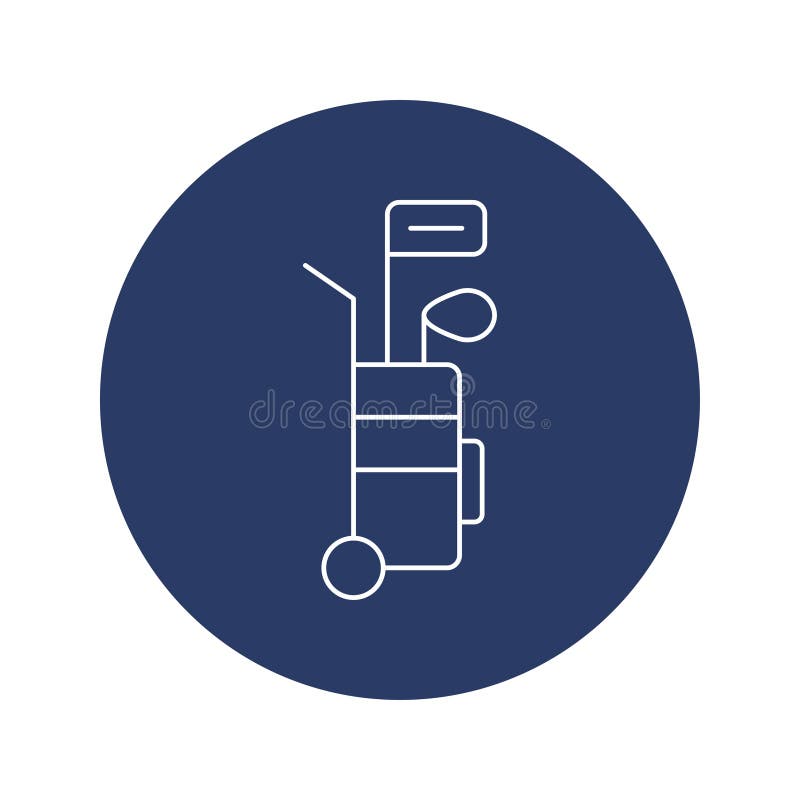 Creative Golf Game Bag Icon Stock Vector - Illustration of hobby, ball ...
