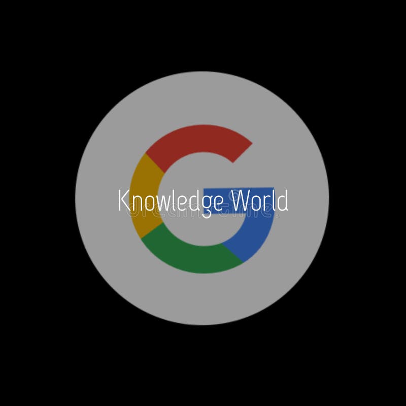 A Creative Google Text Design Knowledge Editorial Stock Image ...