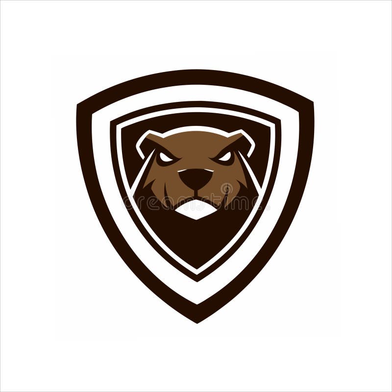 Creative Gopher Head Shield Logo Vector for Branding Stock Illustration ...