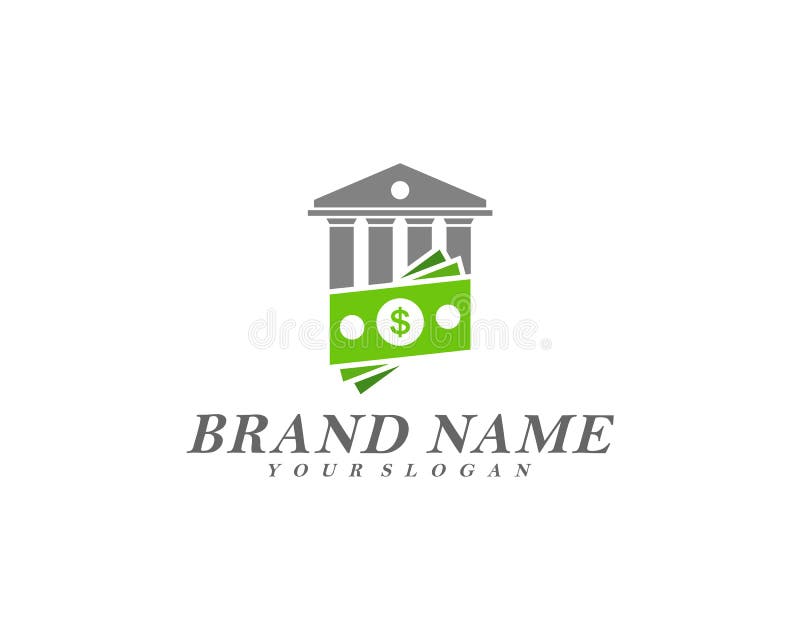 Creative Government Building with Money Logo Template Vector, Icon ...