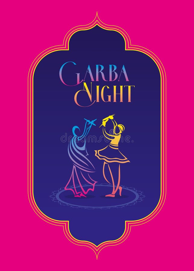 Creative Graba Night Poster Design Stock Vector - Illustration of india ...