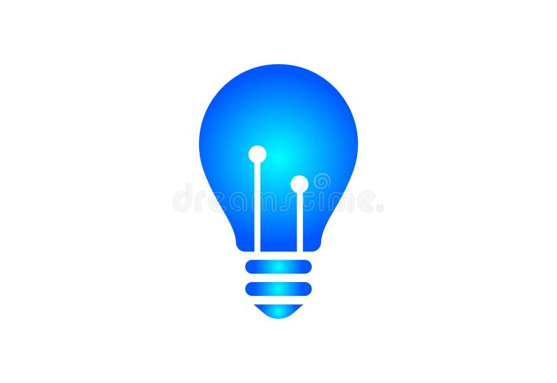 Creative Gradient Light Bulb Logo Design, Vector Design Concept Stock ...