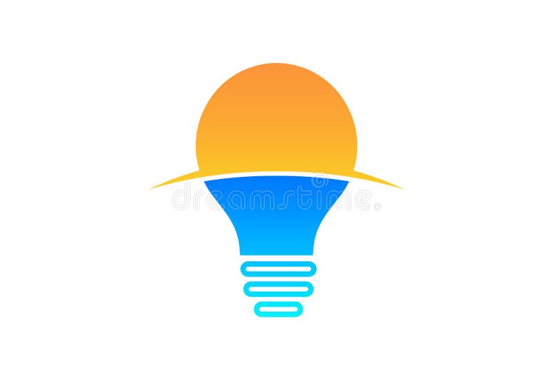 Creative Gradient Light Bulb Logo Design, Vector Design Concept Stock ...