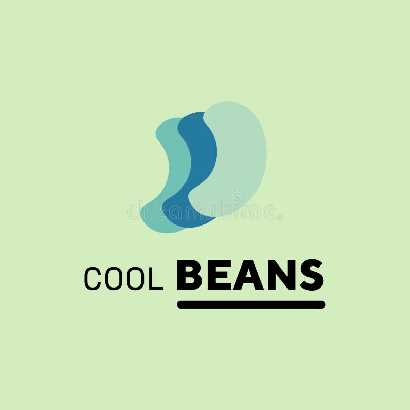 Creative Design Three Cool Beans Company Vector Logotype DESIGN Stock ...