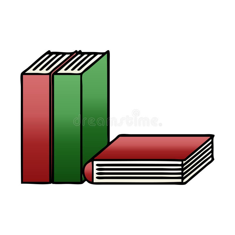 Cartoon Books Study Library Work Office Journals Diaries Cute ...