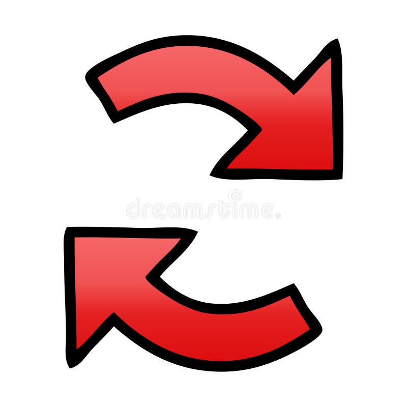 Cartoon Directional Direction Arrow Pointing Sign Symbol Cute ...