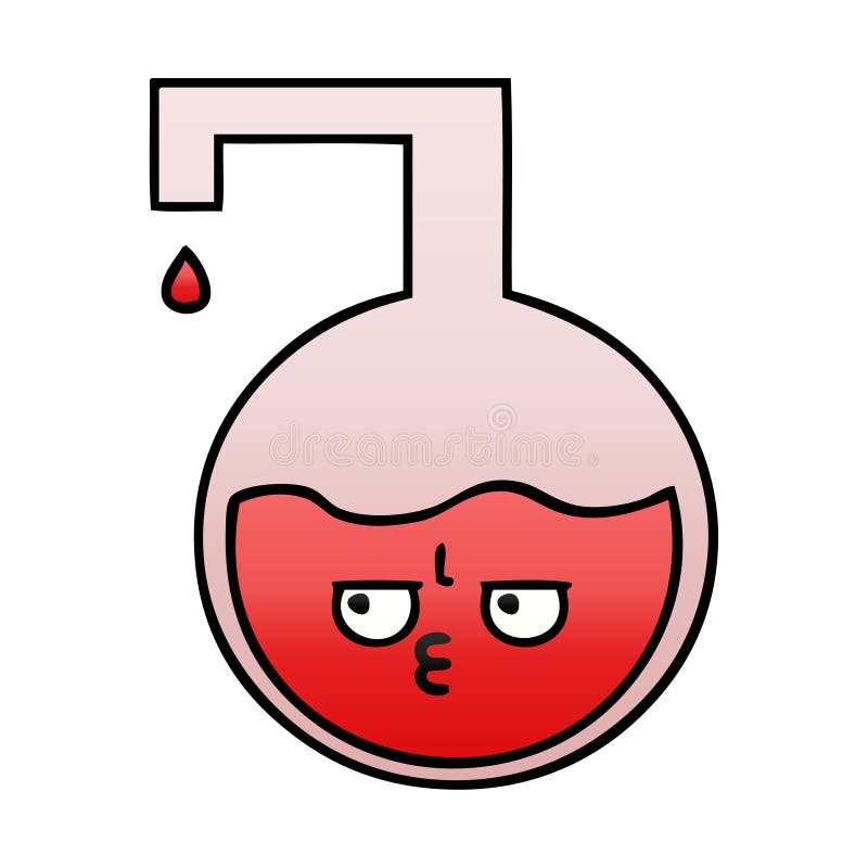 A Creative Gradient Shaded Cartoon Science Experiment Stock Vector ...