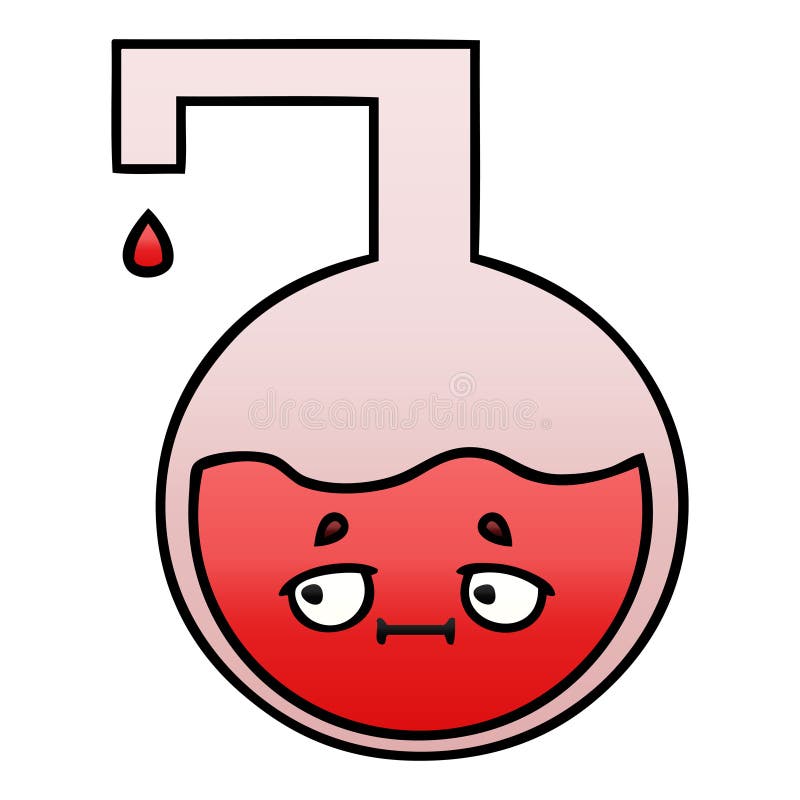 A Creative Gradient Shaded Cartoon Science Experiment Stock Vector ...