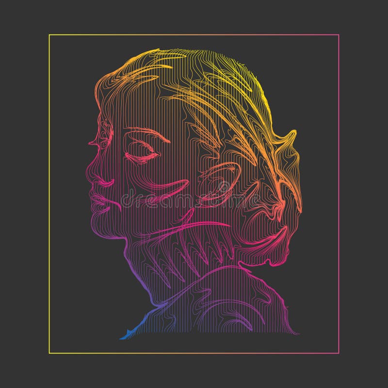 Man Gradient Silhouette stock vector. Illustration of background ...