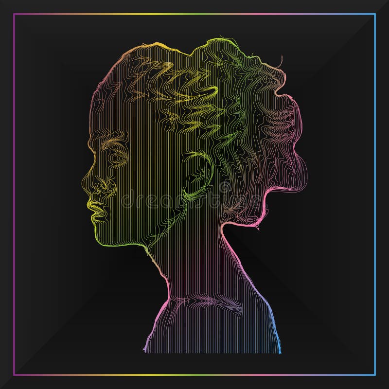 Man Gradient Silhouette stock vector. Illustration of background ...