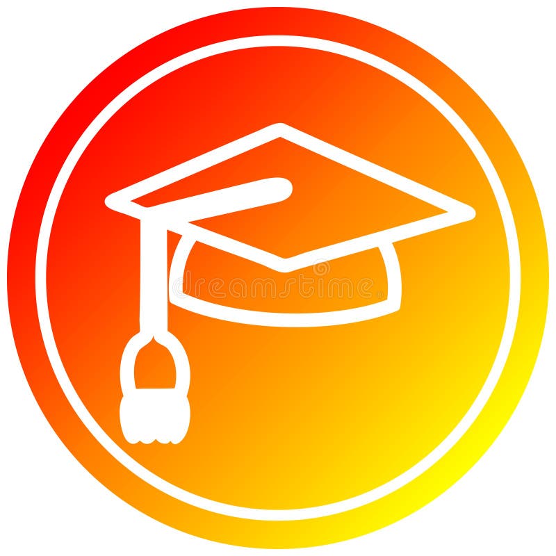 Graduation Cap Circle Icon