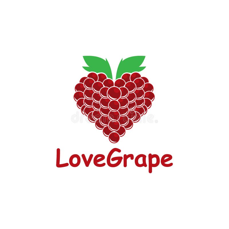 Creative Grape Logo Vector Art Logo Stock Illustration - Illustration ...