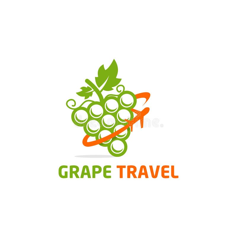 Creative Grape Logo Vector Art Logo Stock Illustration - Illustration ...