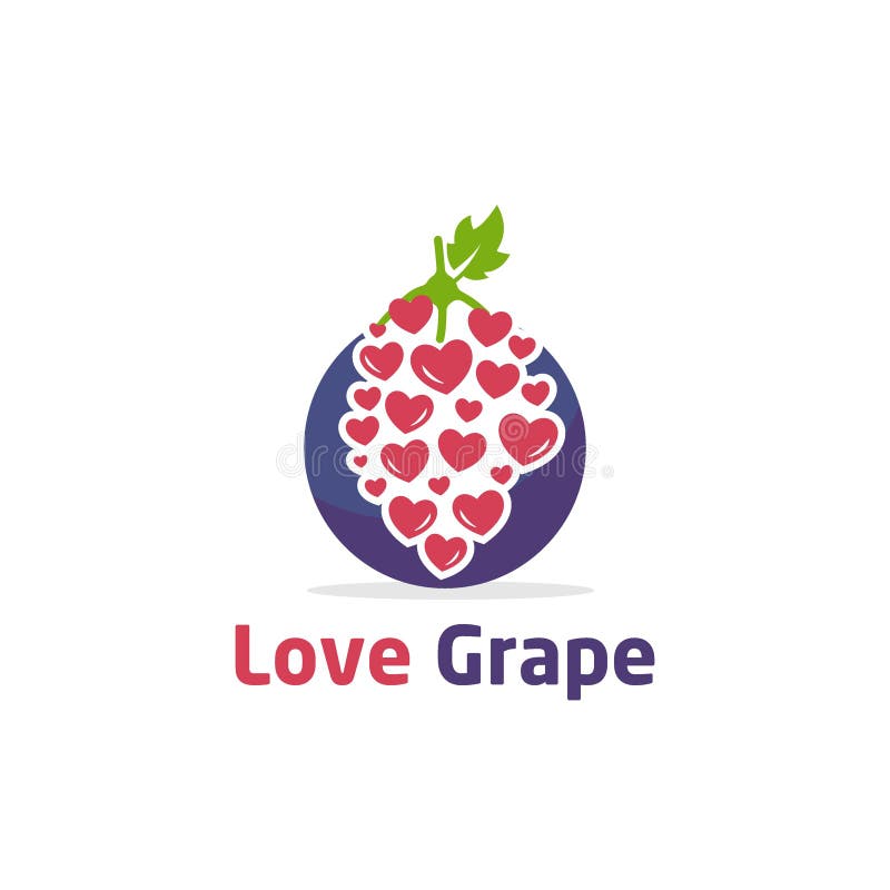 Creative Grape Logo Vector Art Logo Stock Illustration - Illustration ...