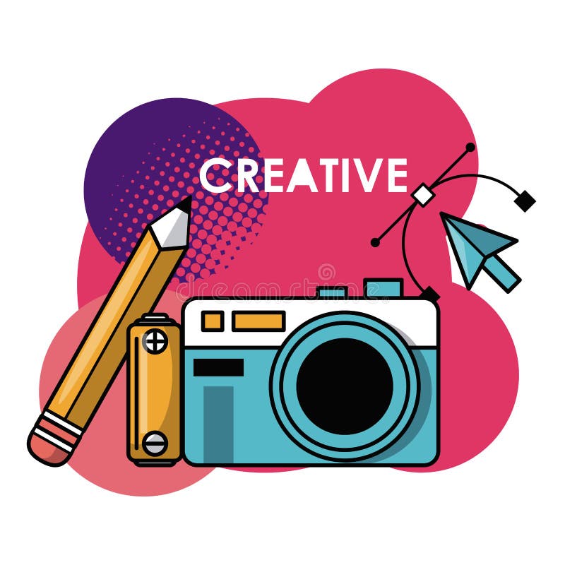 Creative graphic design stock vector. Illustration of elements - 123581515