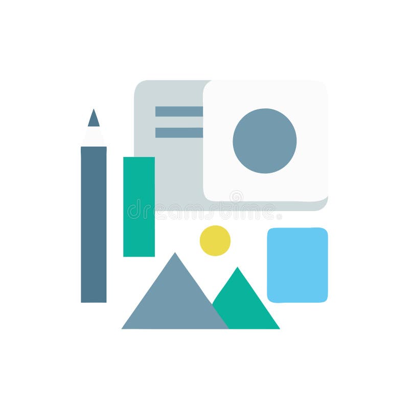 Creative Graphic Design Icon Stock Photo - Illustration of design ...