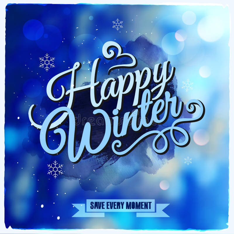 Creative Graphic Message for Winter Design Stock Vector - Illustration ...