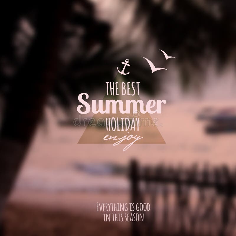 Creative Graphic Message for Your Summer Design Stock Vector ...