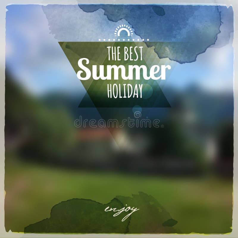 Creative Graphic Message for Your Summer Design Stock Vector ...
