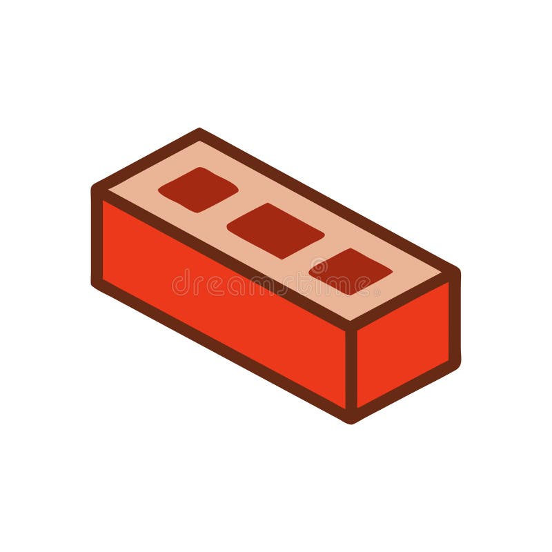 Creative Brick Icon Representation Stock Illustration - Illustration of ...