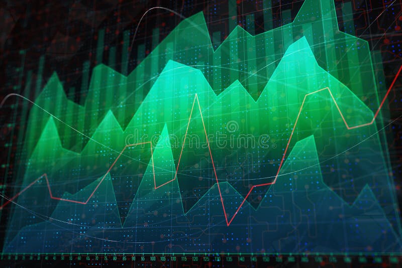 Creative Green Forex Backdrop Stock Illustration - Illustration of ...