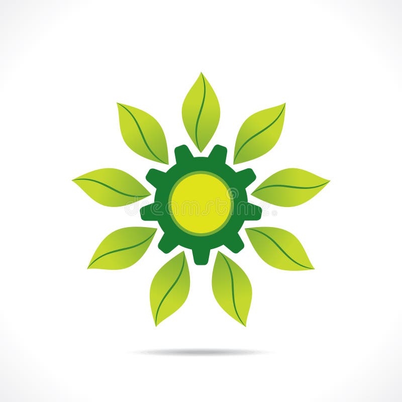 Creative Green Industrial Icon Design Concept Stock Vector ...