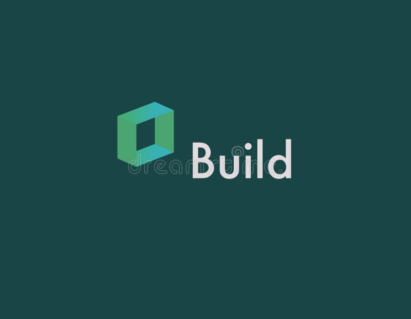 Creative Green Logo 3d Cube for Construction Company Stock Vector ...