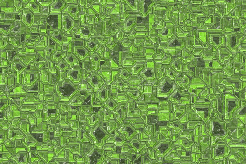 Creative Green Techno Optic Pattern Computer Graphics Texture ...