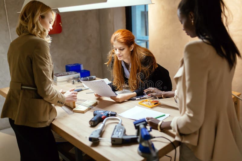 Creative Group of People Designing Stock Photo - Image of industry ...