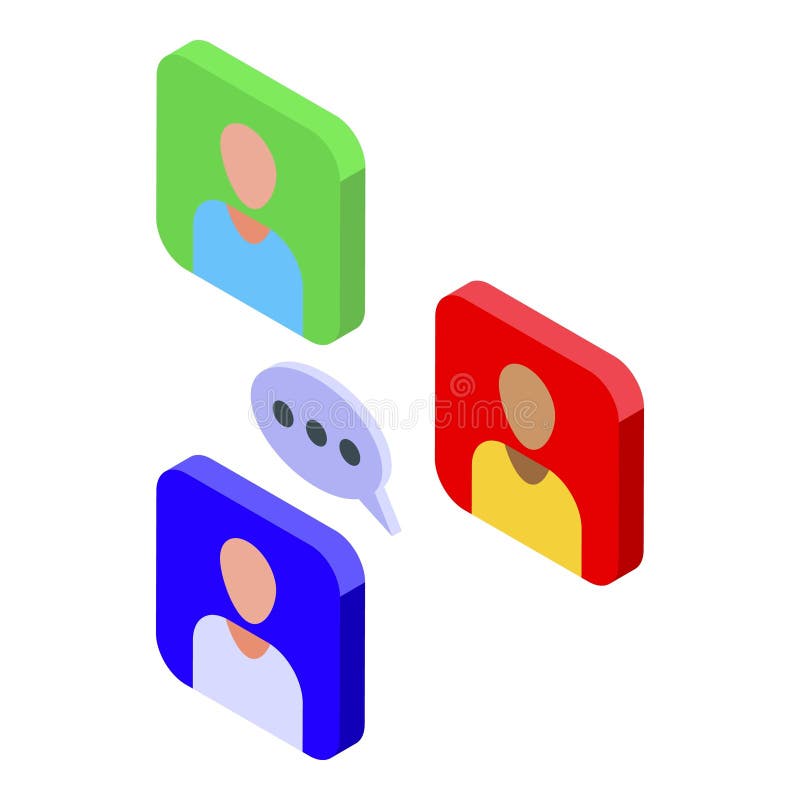 Creative Group Thinking Icon Isometric Vector. Future Mind Brain Stock ...