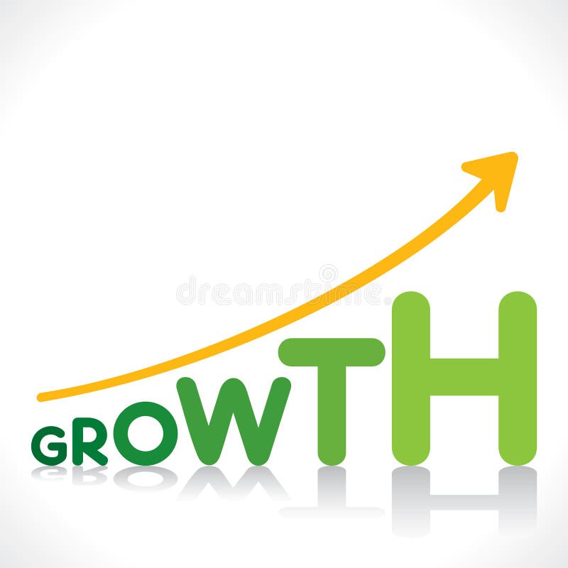Creative growth graph stock vector. Illustration of arrow - 40716582