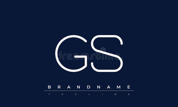 Creative GS Letter Initial Logo Vector Image Stock Vector ...